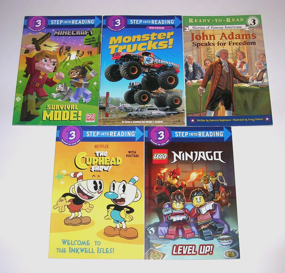 Lot 25 LEVEL 3 - 4 BOYS - I Can Read, Step Into Reading Scholastic ...