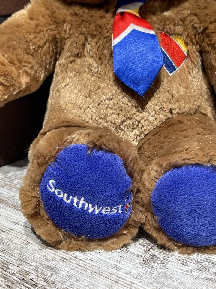 Build A Bear Southwest SWA Airlines Captain Pilot Plush Teddy Bear ...