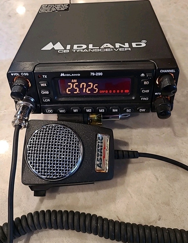 MIDLAND 79-290 120 CHANNEL CB RADIO Weather Monitor AM-FM-USB-LSB ...