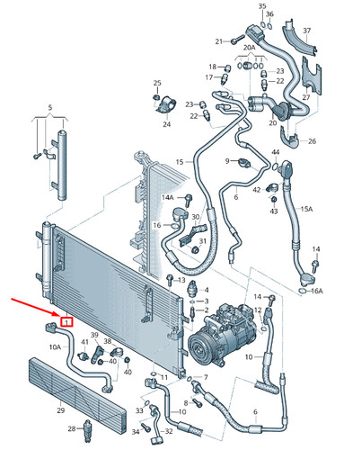 NEW AUDI A4 ALLROAD B8 A/C CONDENSER 8T0260403C ORIGINAL NO DUTY TO 🇺🇸 ...