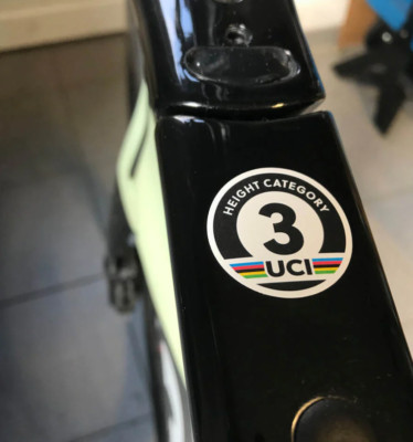 2 x UCI Height Category Sticker Road or Mountain Bike Decals Vinyl ...