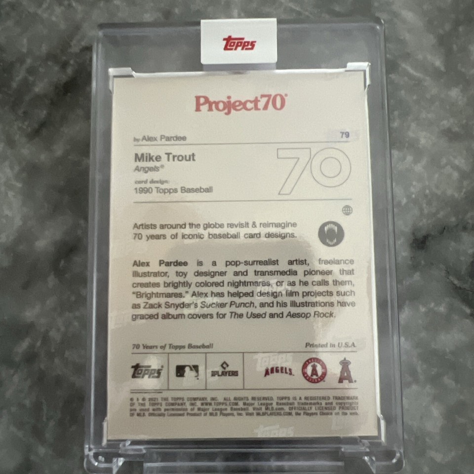2021 Topps Project 70 Mike Trout Alex Pardee Angels | eBay