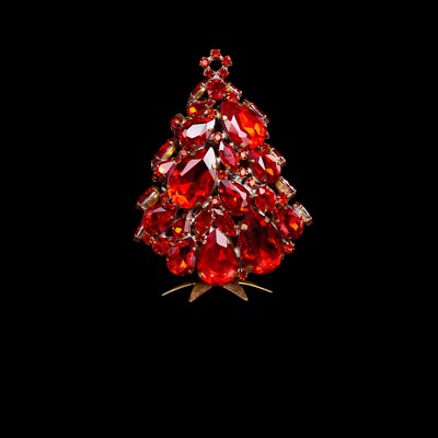 3D Glitzy Gleam Christmas Tree (Red Color), glass ornaments, Xmas | eBay