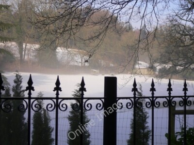 Photo 6x4 Paddock of snow and mist Haslemere This is by Bunch Lane ...