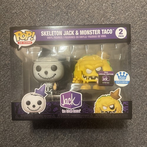 Funko Pop! Vinyl: Jack in the Box - Skeleton Jack & Monster Taco - 2 ...