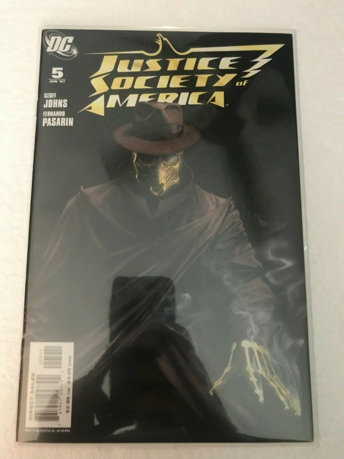 Justice Society of America #5 NM DC Comics 2007 Alex Ross JSA Sandman ...