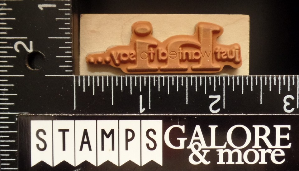 Penny Black Rubber Stamps 3409E TO SAY HI SAYING GREETING #T20 | eBay