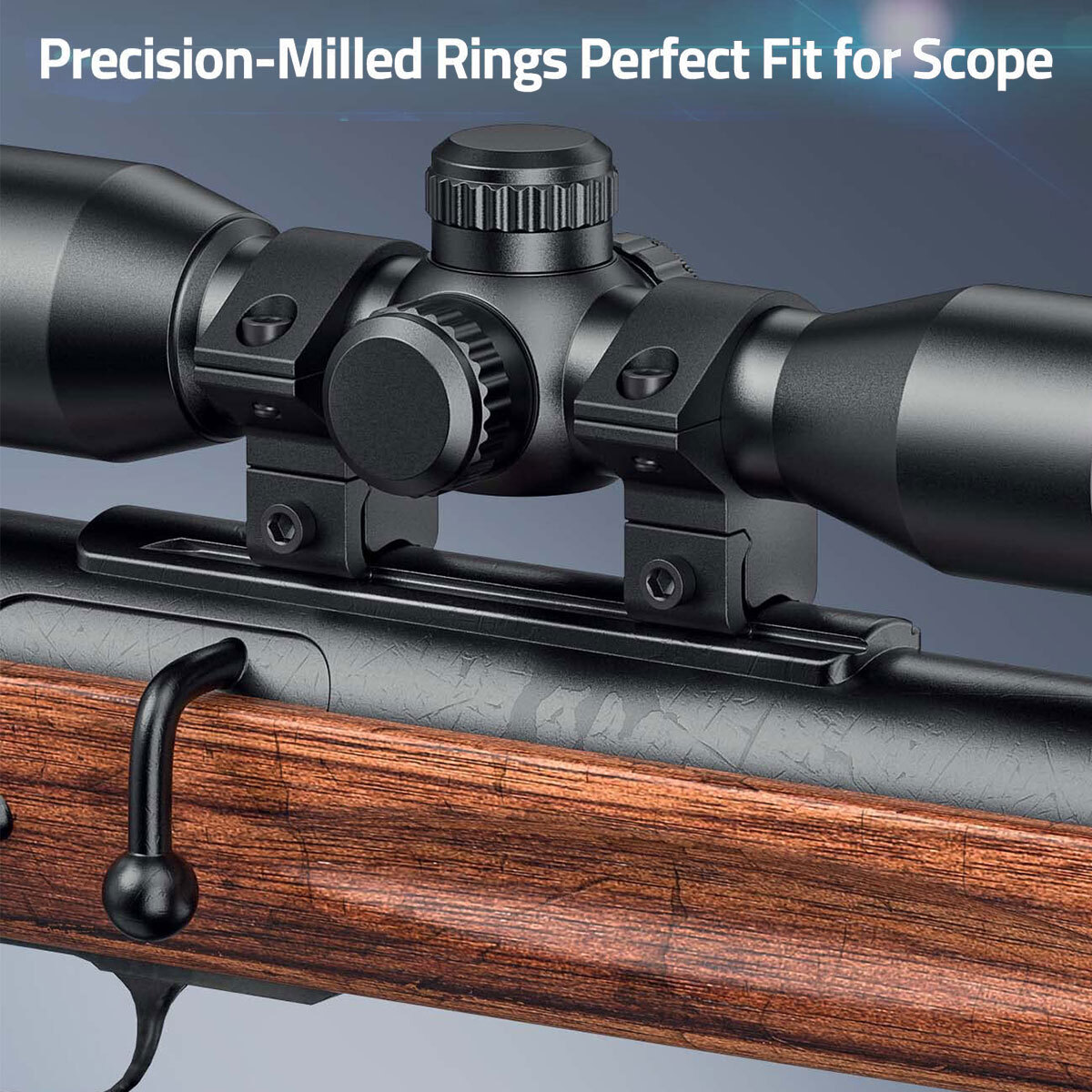 1'' Medium Profile Scope Rings For 3/8' or 11mm Dovetail Airsoft, 10/22 ...