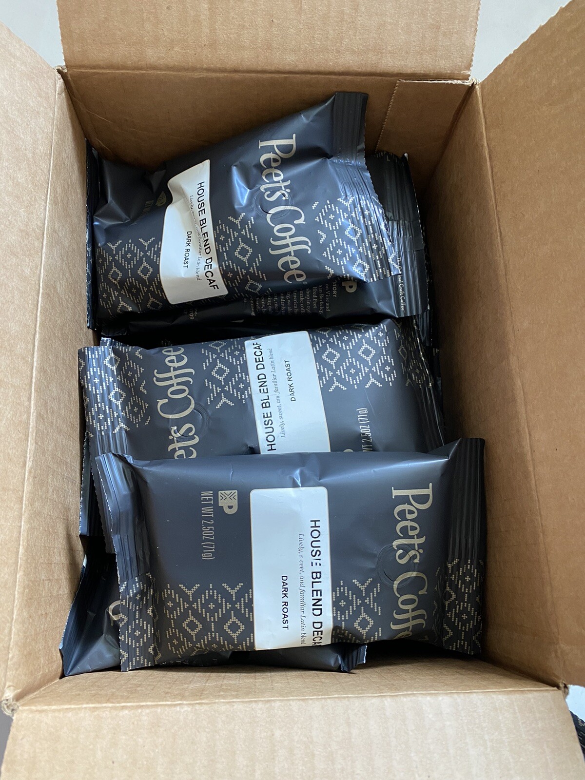 Coffee Portion Packs House Blend Decaf 2.5 oz Frack Pack 18/Box for ...