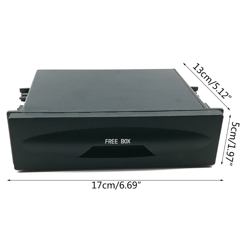 Car Storage Box Pocket Drawer Refits Stereo Conversion Storage Box 1Din ...