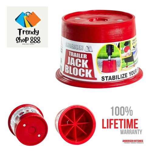 RV Travel Accessories | 1-Pack Trailer Jack Block w/ Magnets | Quick ...