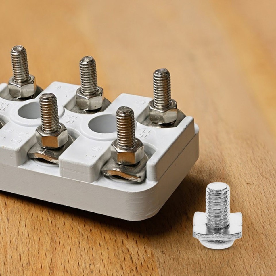 40 Set Screw Terminal Block (M5*10*10 Nickel-plated Slot Square Head ...