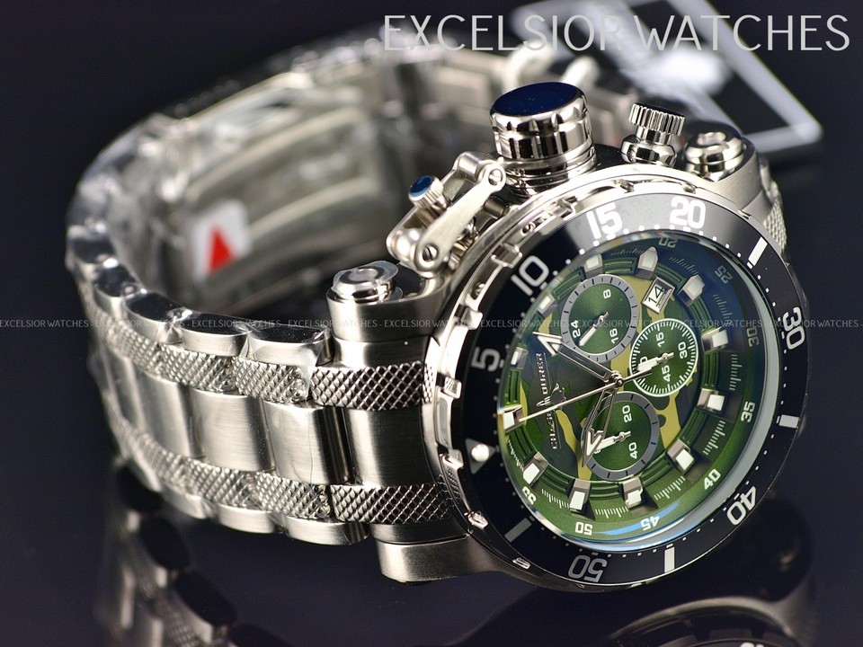 Chase Durer by Invicta Men's 52mm Green Camo Coalition Chrono Watch CDW ...