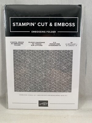 COASTAL WEAVE 3D Embossing Folder Stampin Up New Tropical Basket | eBay