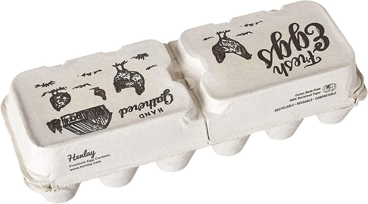 Juvale Half Dozen Egg Cartons 20 Pack Split Apart Style 20 Pack Large