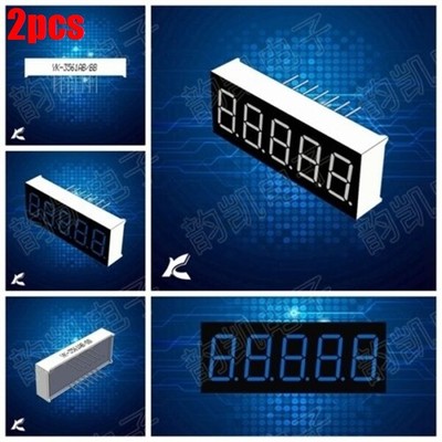 2Pcs 0.36 Inch 5 Digit Led Display 7 Seg Segment Common Cathode Blue cl ...