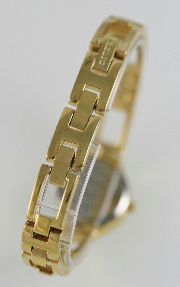 Relic Folio Watch Womens Stainless Steel Gold 30m Water Resistant White ...