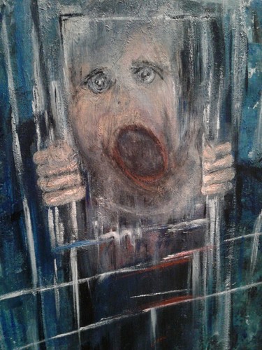 Original Gothic Painting "Unethical lines" 8×10 print signed by artist ...