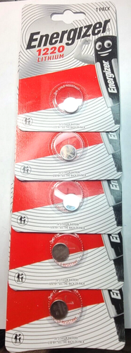 5 PK Energizer Lithium ECR1220 CR1220 DL1220 BR1220 (GREAT EXP 12/33 ...