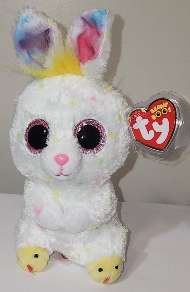 Ty Beanie Boos - DUSTY the Easter Bunny Rabbit 6" NEW MWMTs Stuffed ...