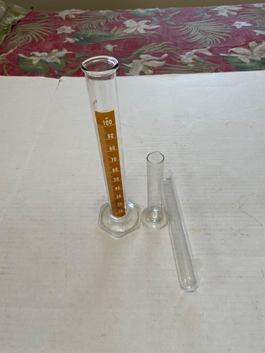 kimax 100 ml /25ml graduated cylinders/ pyrex tex tube. | eBay