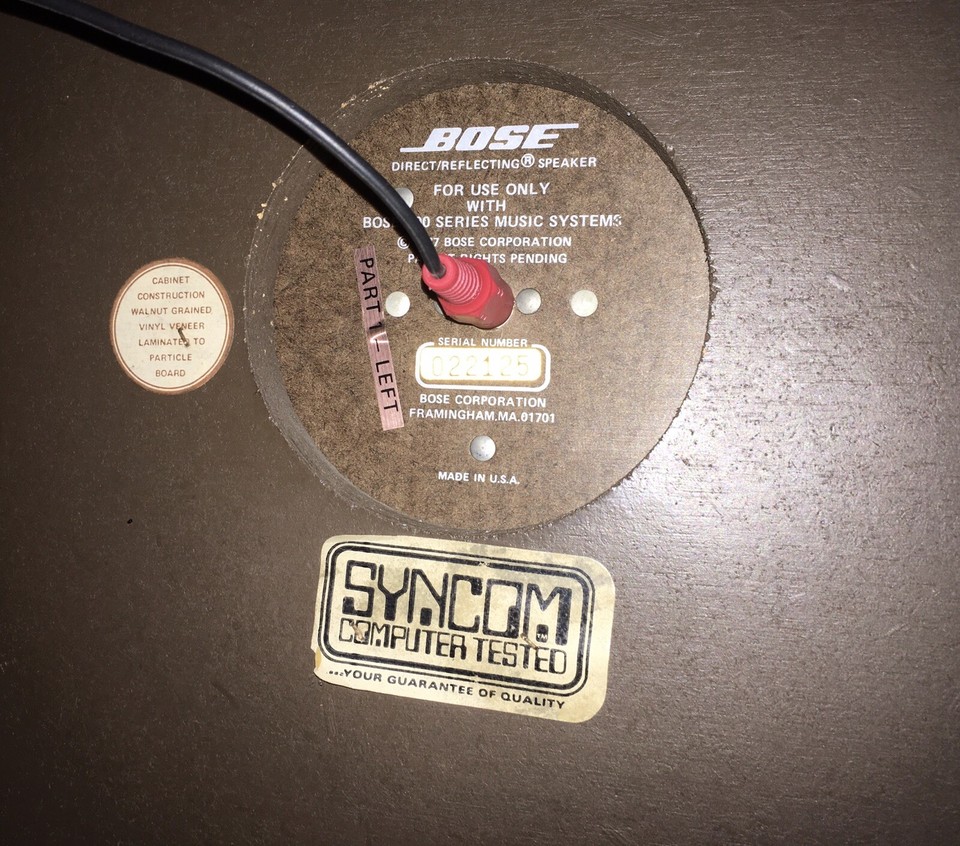 Vintage 1977 Bose Model 360 Receiver AND Matching 300 Series Speakers ...