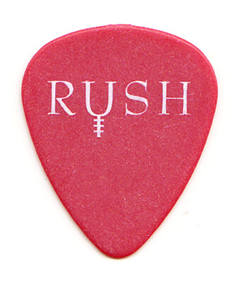 Rush Clockwork Angels Red/White Guitar Pick - 2012 VIP | eBay