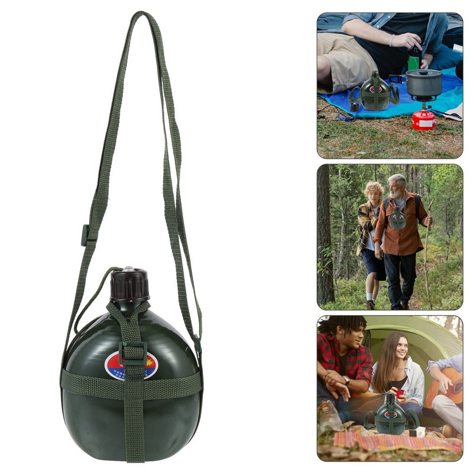 Wear Resistant Camping Water Bottle Military Canteen Outdoor Hiking ...