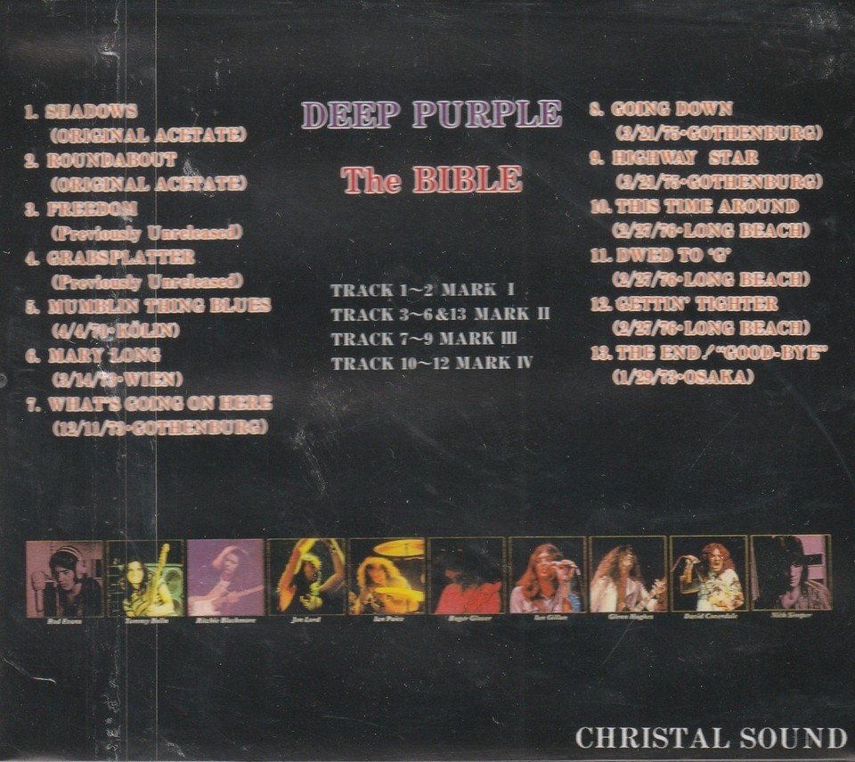 DEEP PURPLE - THE BIBBLE | eBay