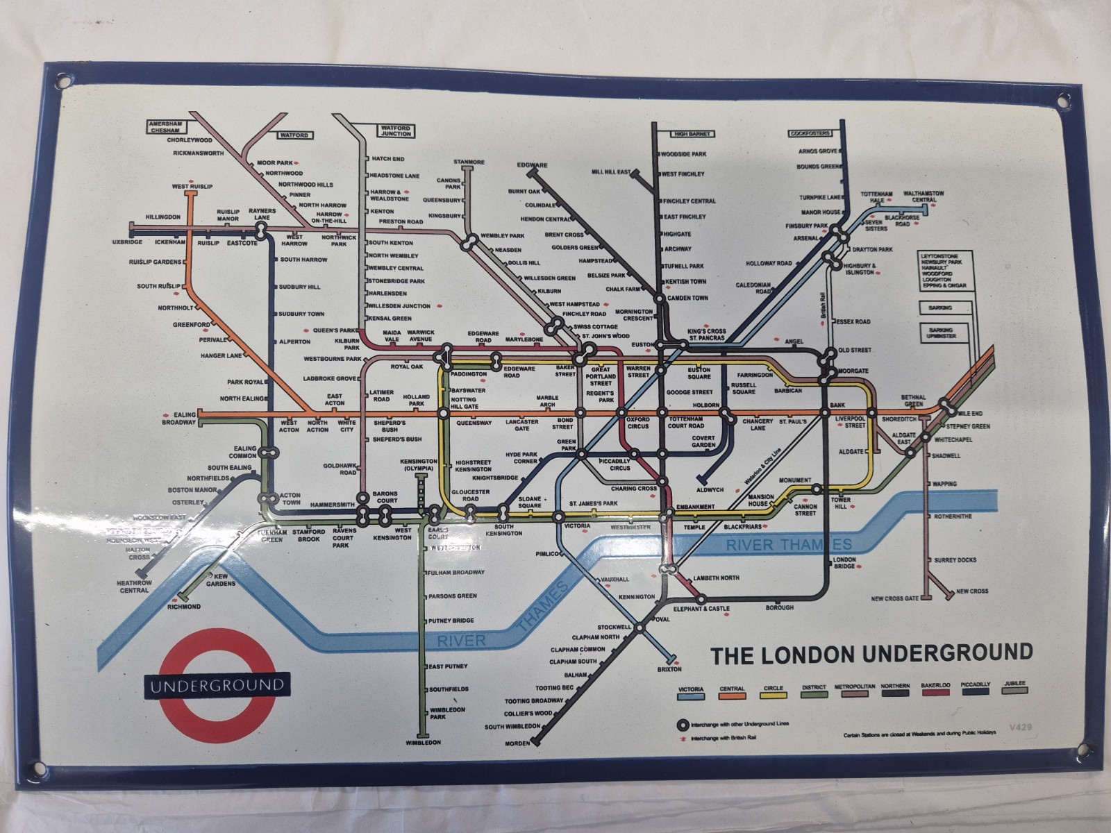 London Underground Enamel Sign | eBay UK