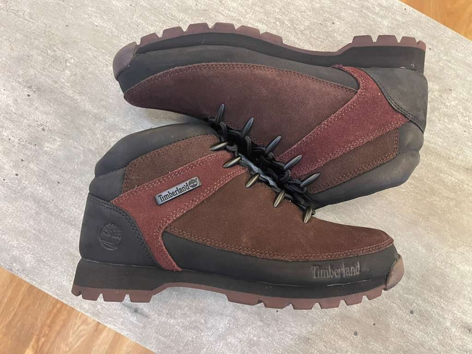 Timberland Men's Euro Sprint Mid Lace Boot Dark Brown Suede A2K84-EIV ...