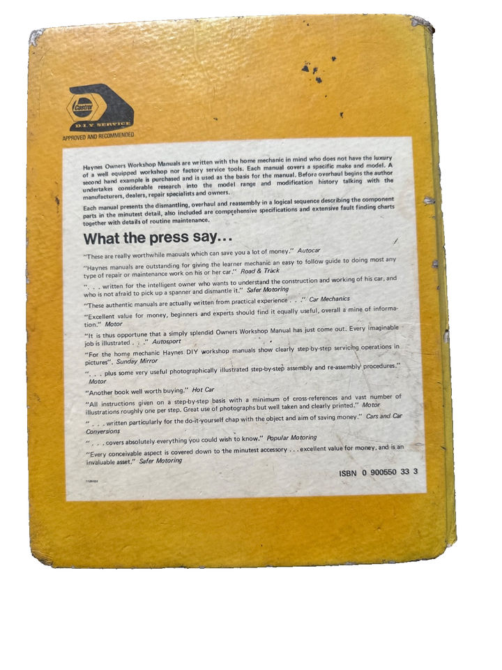 Hillman Hunter & Minx Haynes Workshop Manual | eBay UK