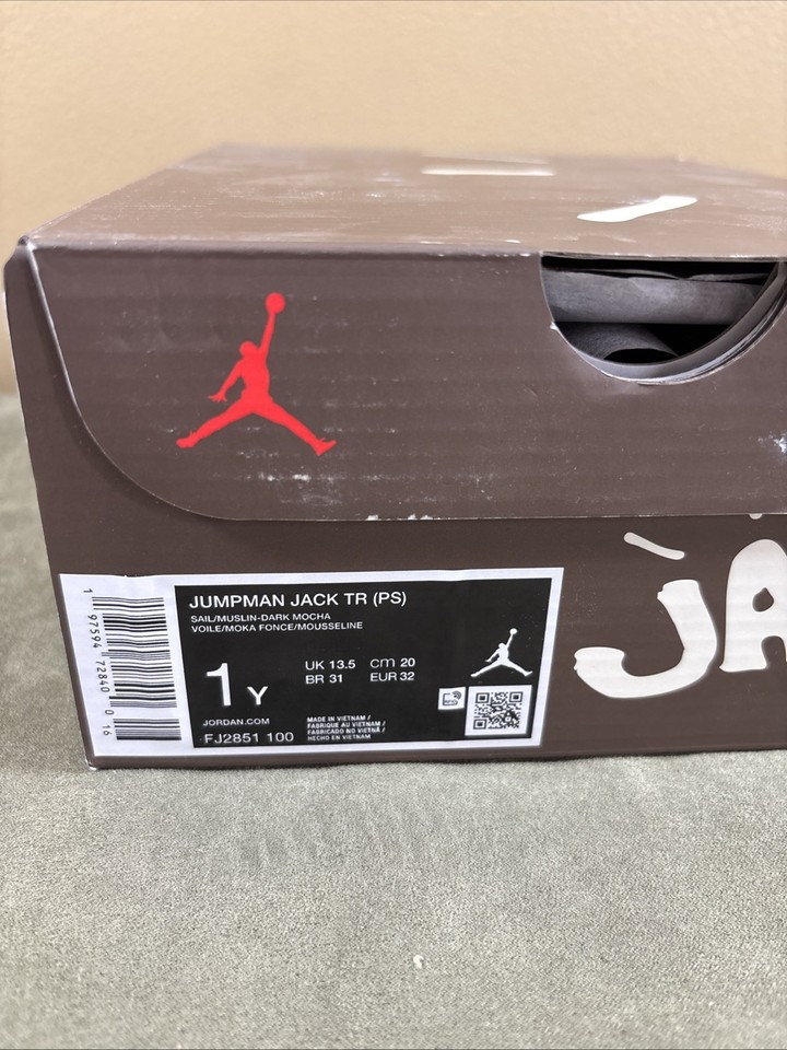 Jordan Jumpman Jack Travis Scott Sail Muslin Dark Mocha FJ2851-100 PS ...