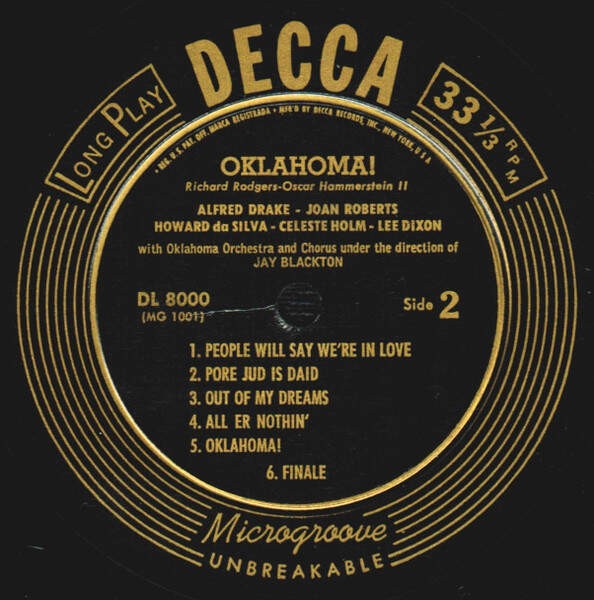 Richard Rodgers And Oscar Hammerstein II / "Oklahoma!" Orchestra | eBay UK