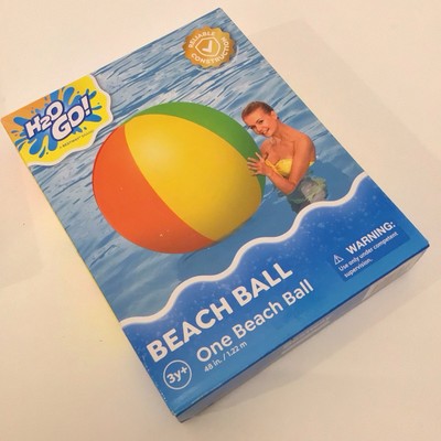 48" Beach Ball Inflatable Jumbo H20 - GO | eBay