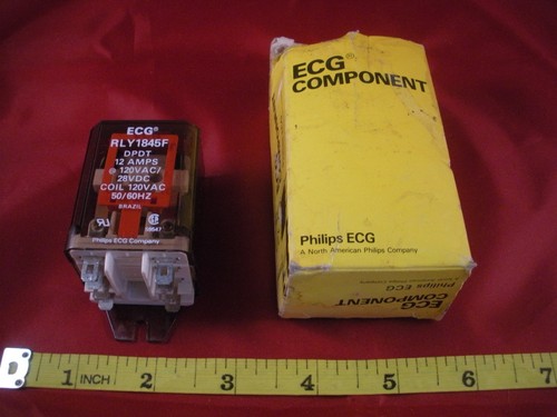 Philips ECG RLY1845F Relay 12 Amp @120VAC/28VDC Coil 120VAC 50/60HZ New ...