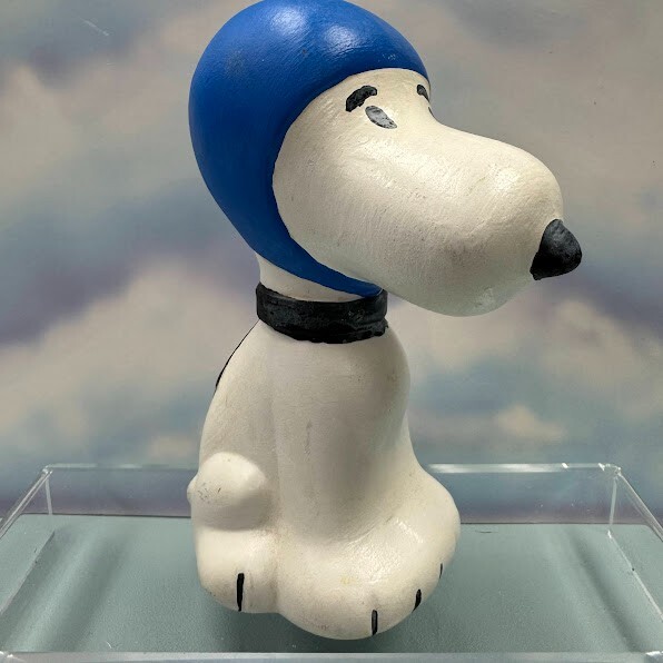 Vintage 1971 Snoopy Pilot Hand Made Clay Figurine 6" | eBay