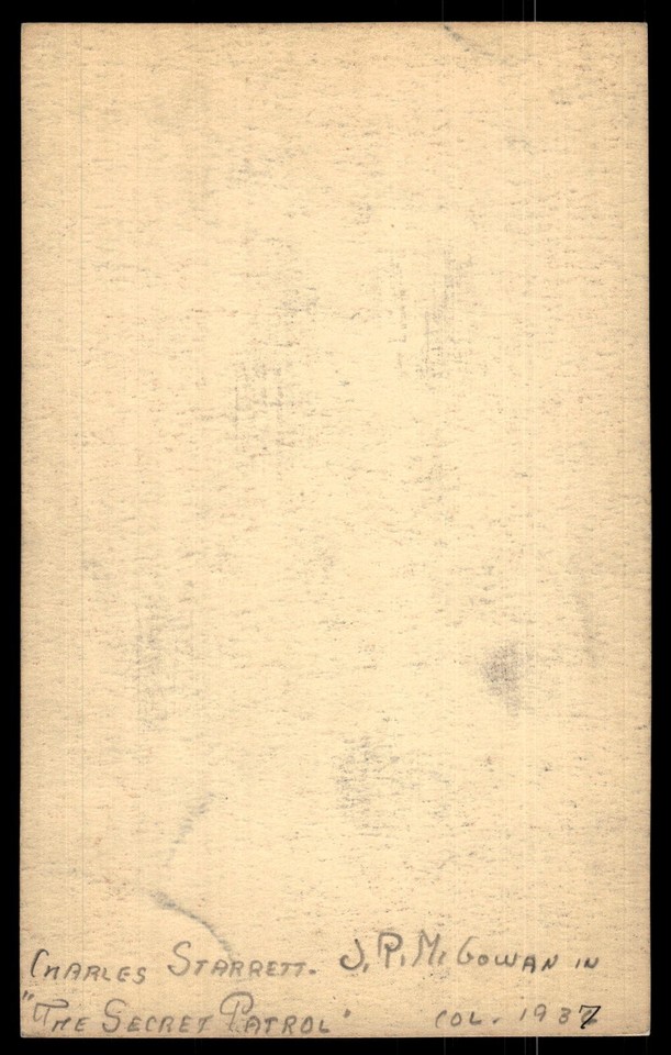 1920s-30s Arcade Style Card Western #1591 Charles Starrett "Secret ...