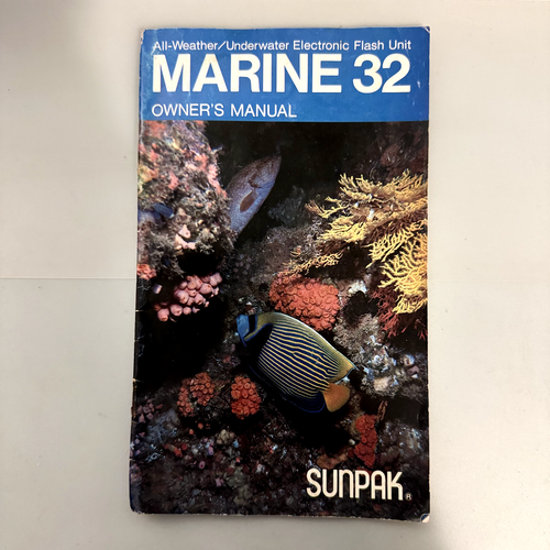 SUNPAK Marine 32 All Weather Underwater Electronic Flash OWNER'S MANUAL ONLY | eBay