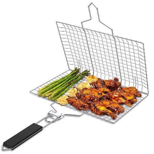 Stainless Steel BBQ Mesh Non Stick Barbecue Tool New Barbecue Net Plate ...