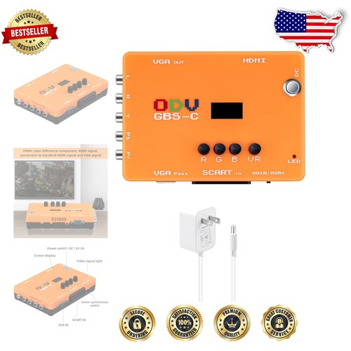 Customizable Output ODV-GBS-C Converter: HDMI & VGA for Retro Gaming ...