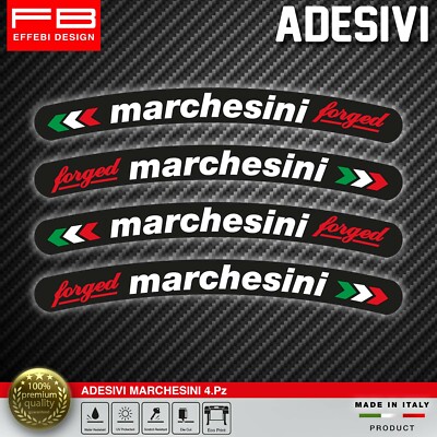 Adesivi Stickers Kit Marchesini Forged Racing Wheels Cerchi Ruote Moto ...