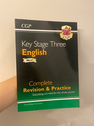 CGP Key Stage Three English Complete Revision & Practice A4 sized book ...