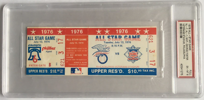 1976 Baseball All-Star Game Full Ticket - PSA 6 | eBay