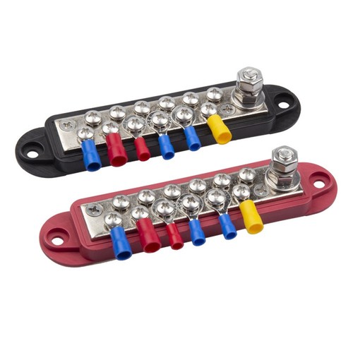 48 Volt 150 Amp Battery Bus Bar with Secure Snap Design for Solar and ...