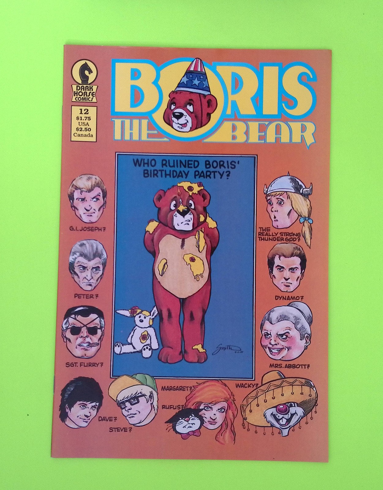Boris the Bear #12 1987 Dark Horse Comics High Grade Comic Book W213-1 ...