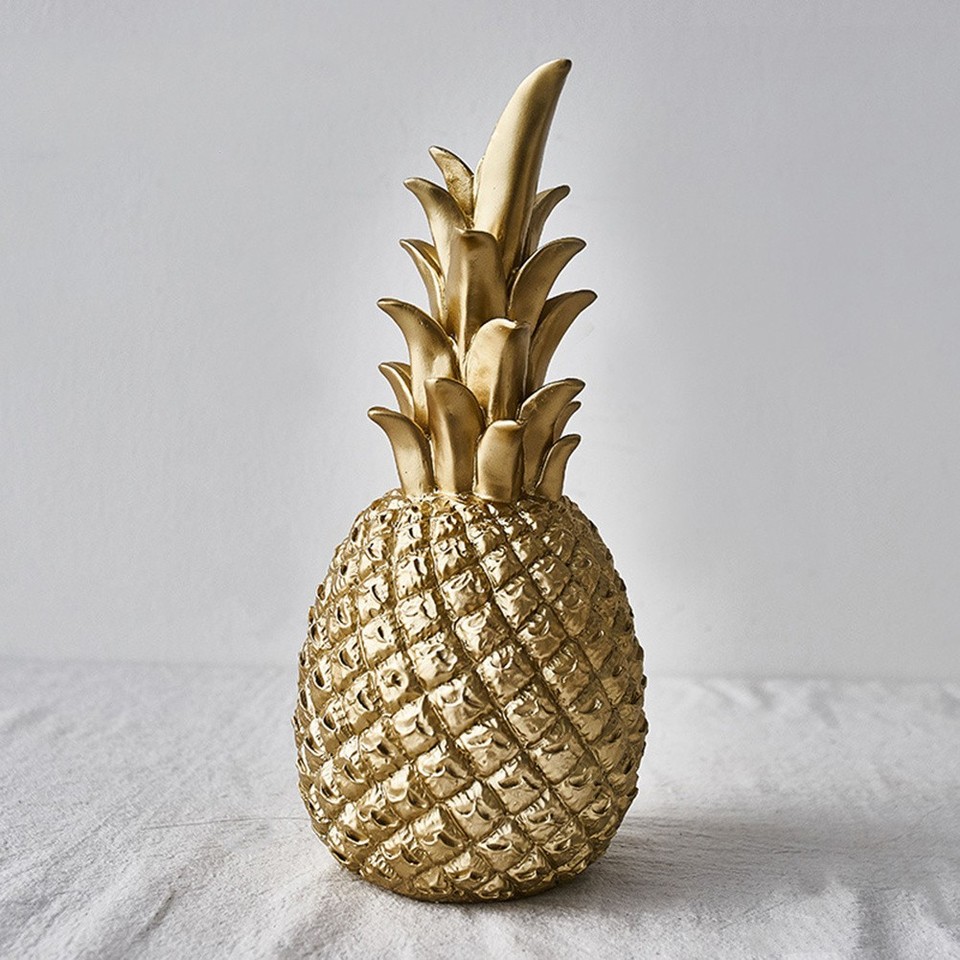 resin Realistic Pineapple Pineapple Statue Fruit Collectible | eBay ...