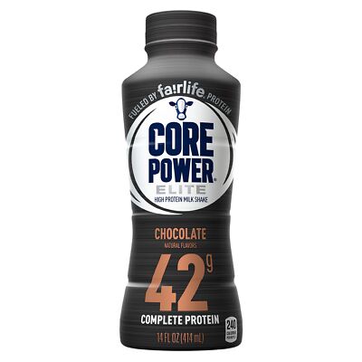 Core Power by fairlife Elite High Protein (42g) Milk Shake 14 fl oz 12 ...
