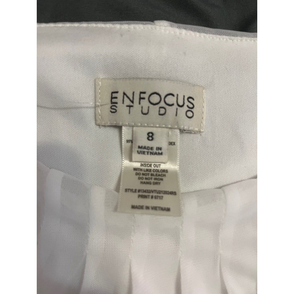 Enfocus Studio White & Navy Blue Dress | eBay