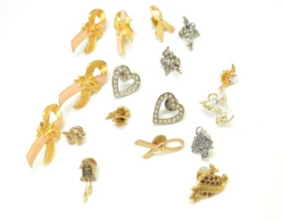 Avon Brooch Lot Various Pins Gold Silver Tone Enamel Lapel Gear ...